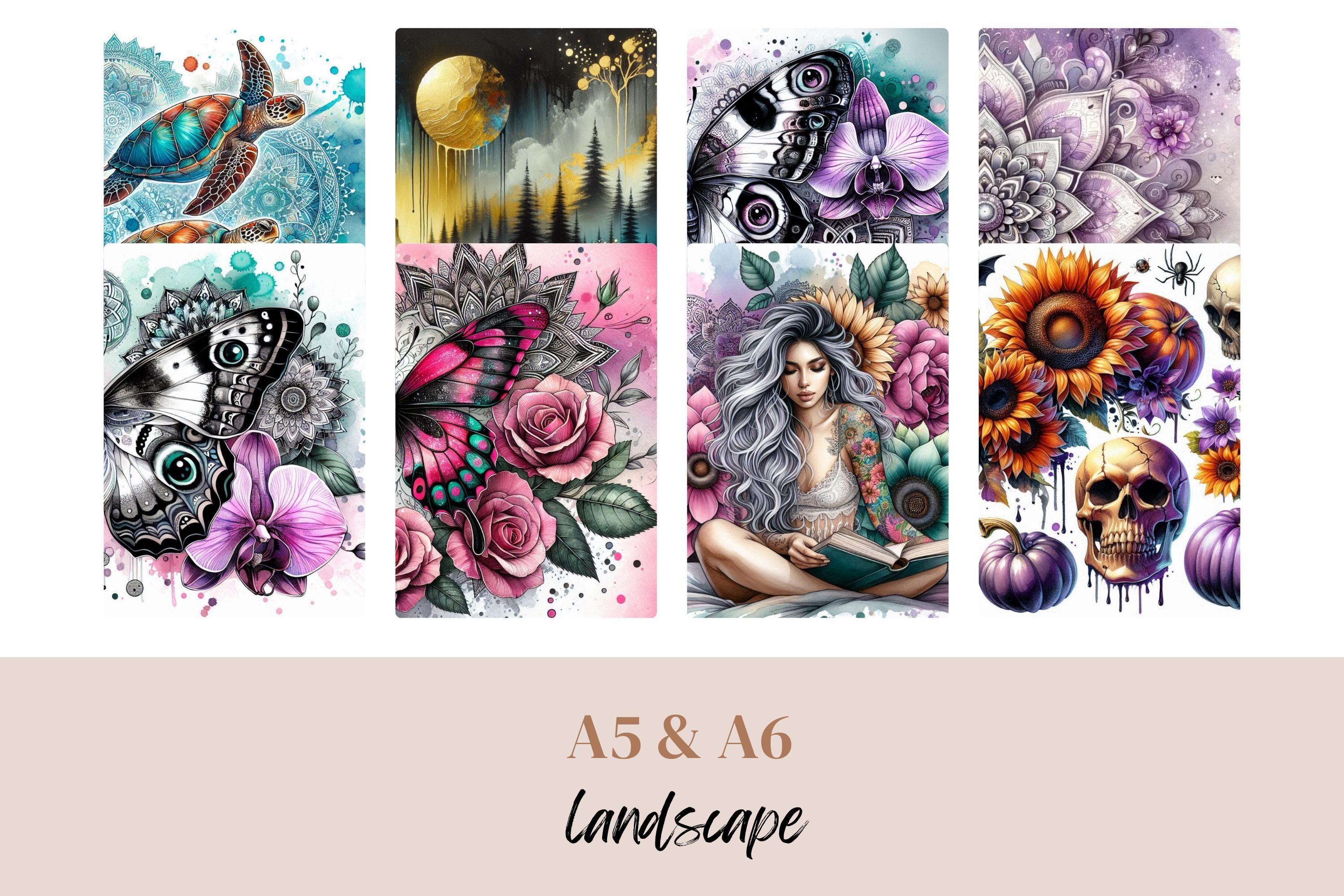 Landscape Journal Cover PNG Bundle, Digital Download, Add Your Own Text ...