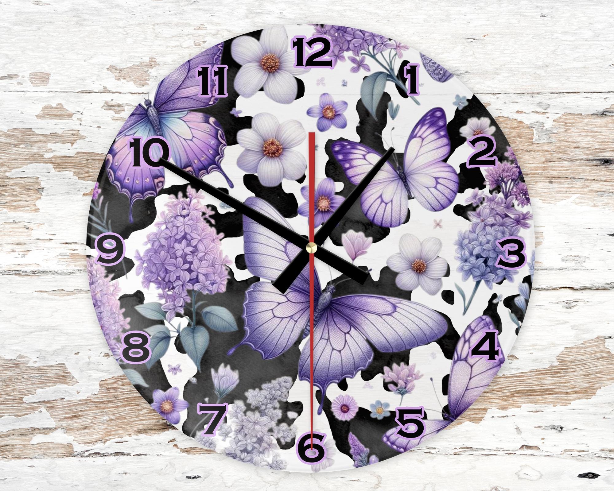 Digital Clock PNG, Sublimation Design, Printable Wall Clock ...