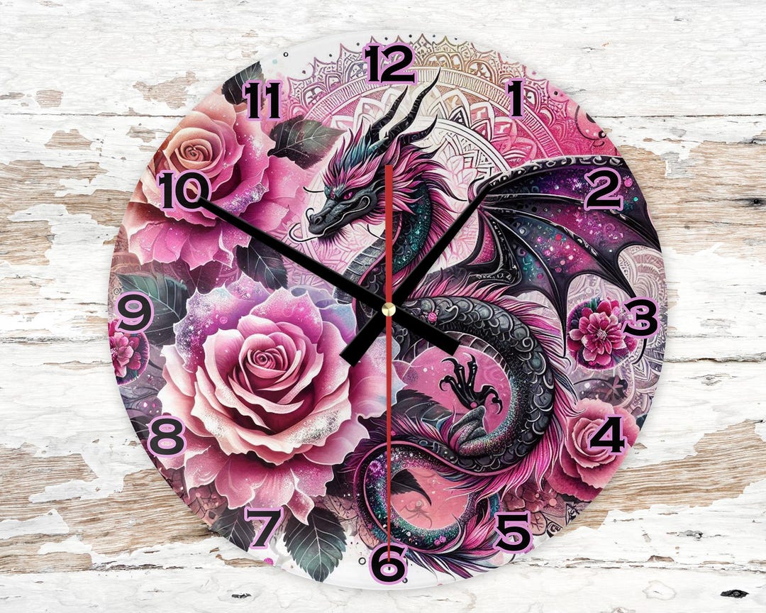 Digital Clock PNG, Sublimation Design, Printable Wall Clock ...
