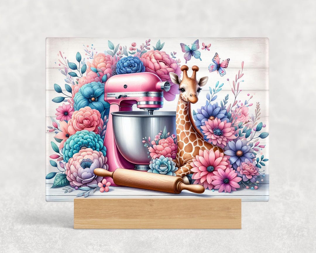 Mixer Giraffe Cutting Board Design Download, Giraffe Glass Cutting ...