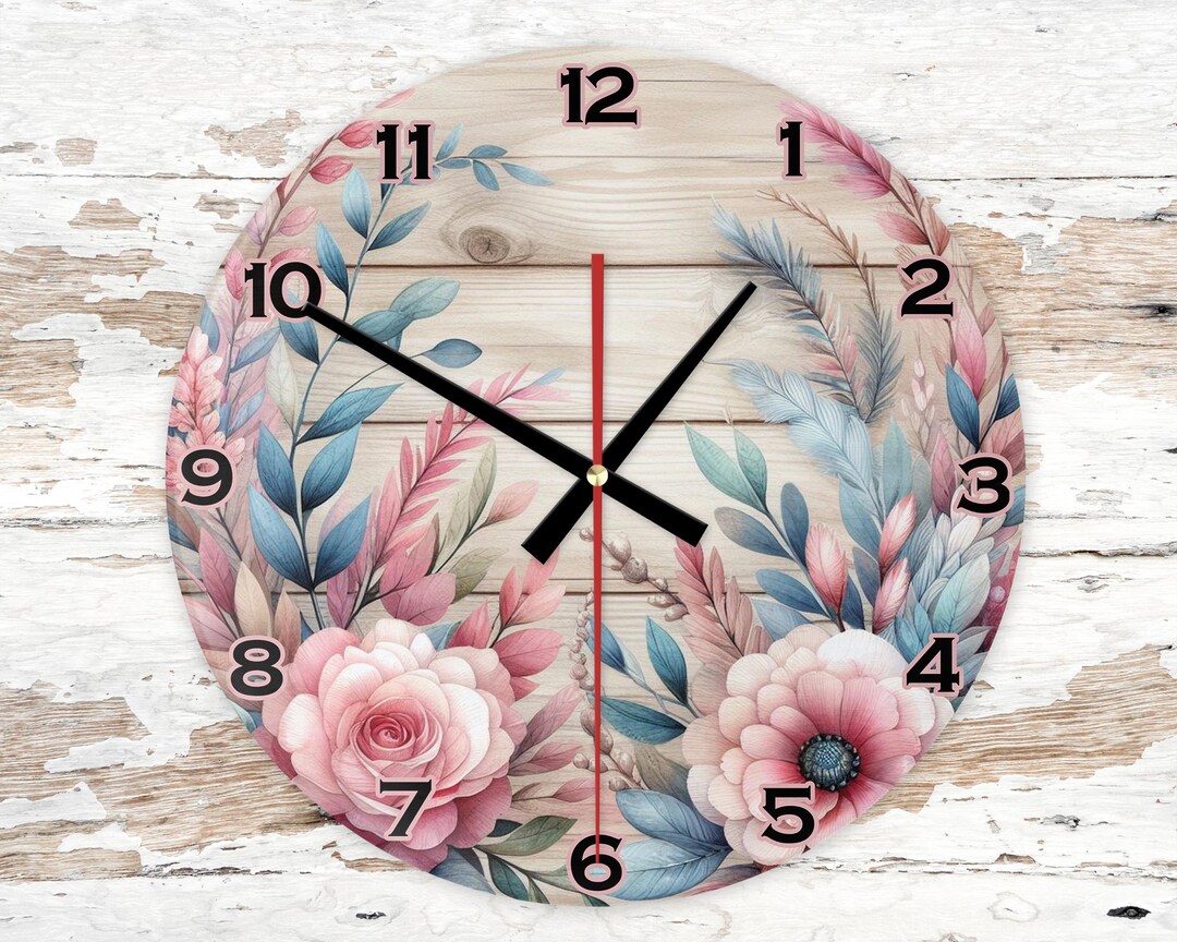 Digital Clock PNG, Sublimation Design, Printable Wall Clock ...
