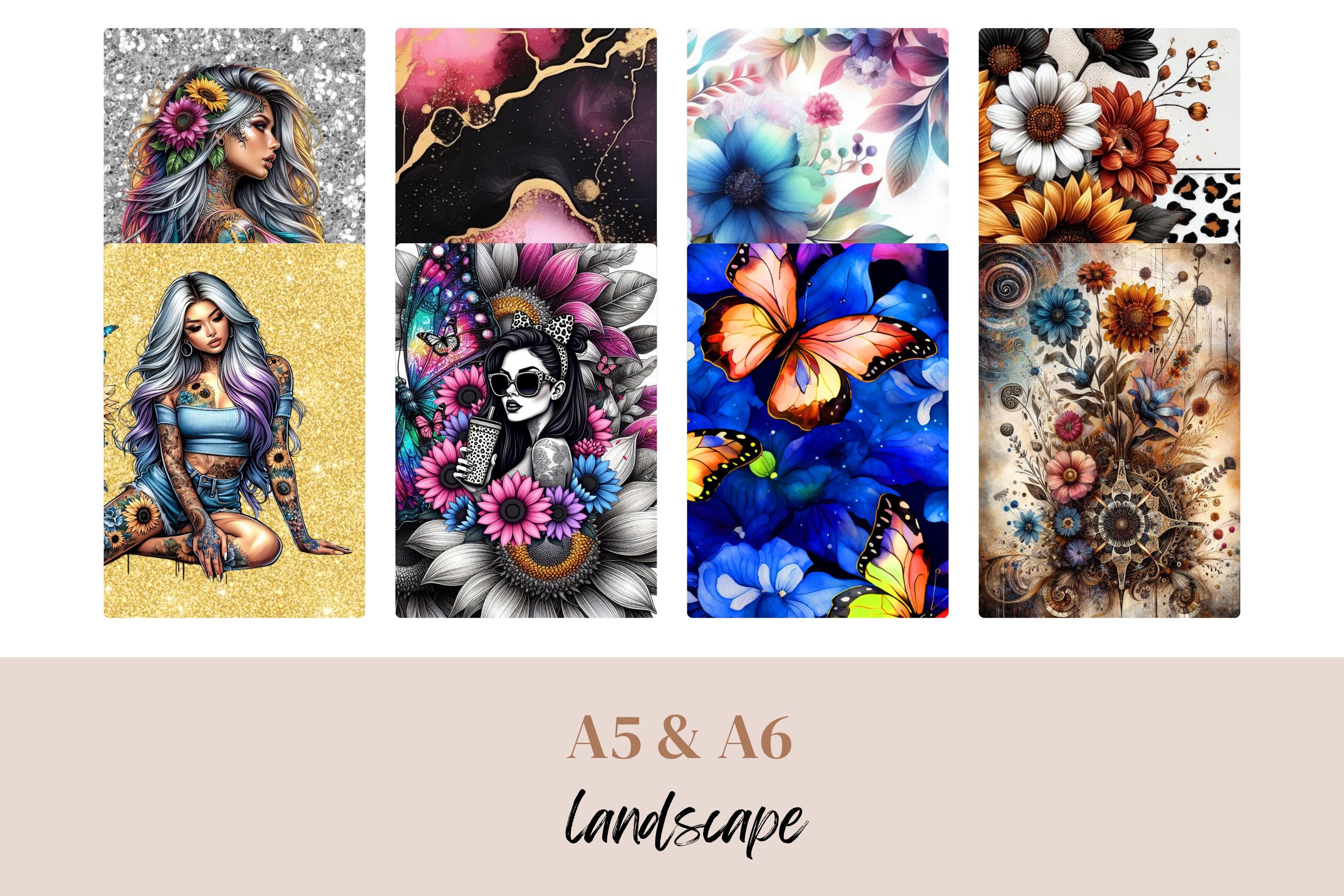 Landscape Journal Cover PNG Bundle, Digital Download, Add Your Own Text ...