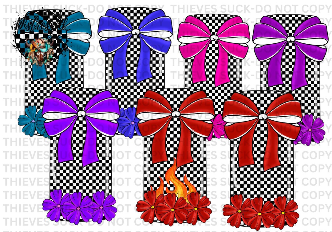 16oz Checker Beer Can PNG Set, Retro Beer Can Wraps, Clipart Bundle ...