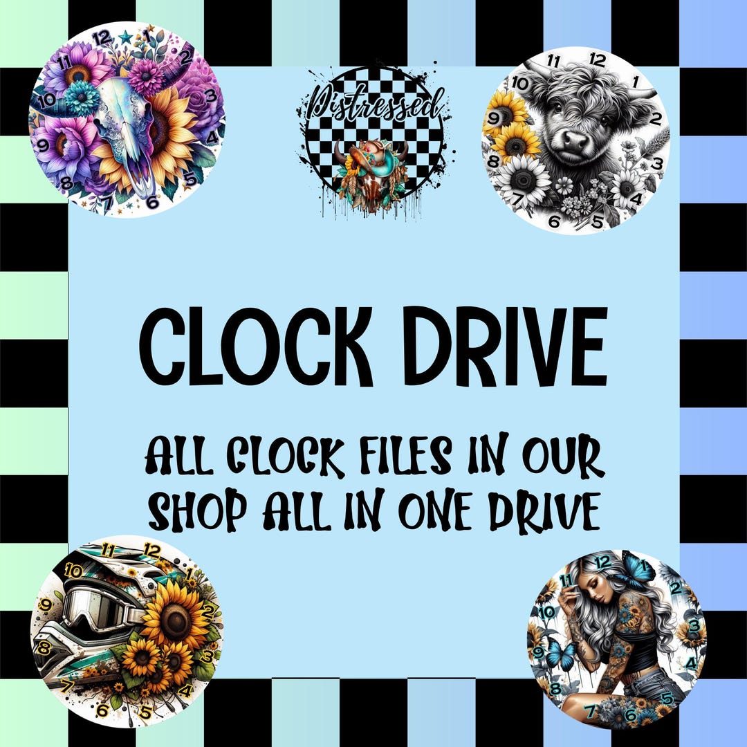 Digital Clock PNG, Sublimation Design, Printable Wall Clock ...