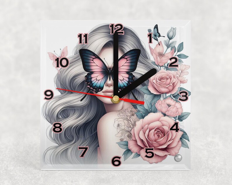 150+ Digital Clock PNG, Sublimation Design, Printable Wall Clock ...