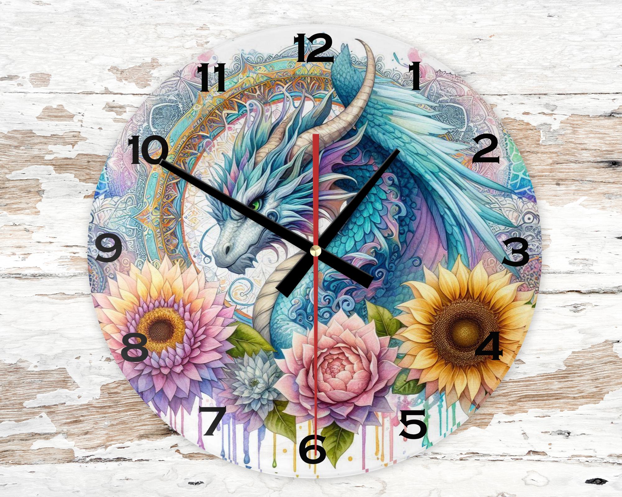 Digital Clock PNG, Sublimation Design, Printable Wall Clock ...