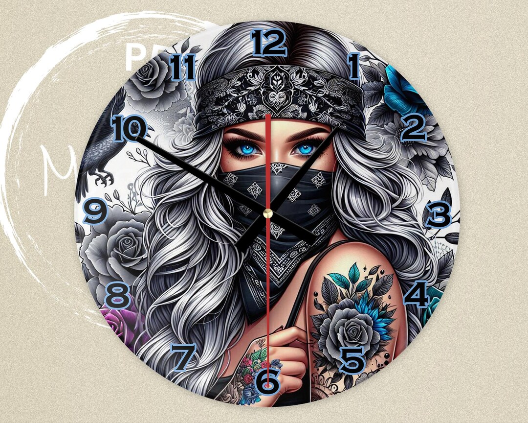Digital Clock PNG, Sublimation Design, Printable Wall Clock ...