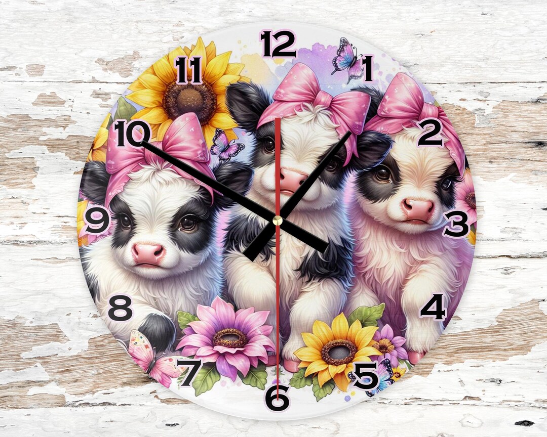 Digital Clock PNG, Sublimation Design, Printable Wall Clock ...