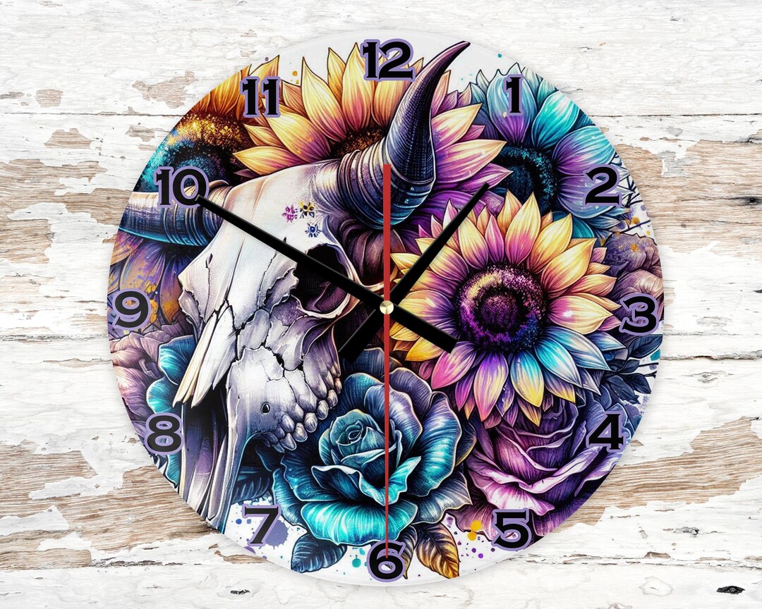 Digital Clock PNG, Sublimation Design, Printable Wall Clock ...