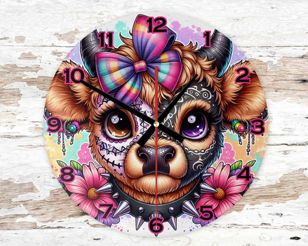 Digital Clock PNG, Sublimation Design, Printable Wall Clock ...
