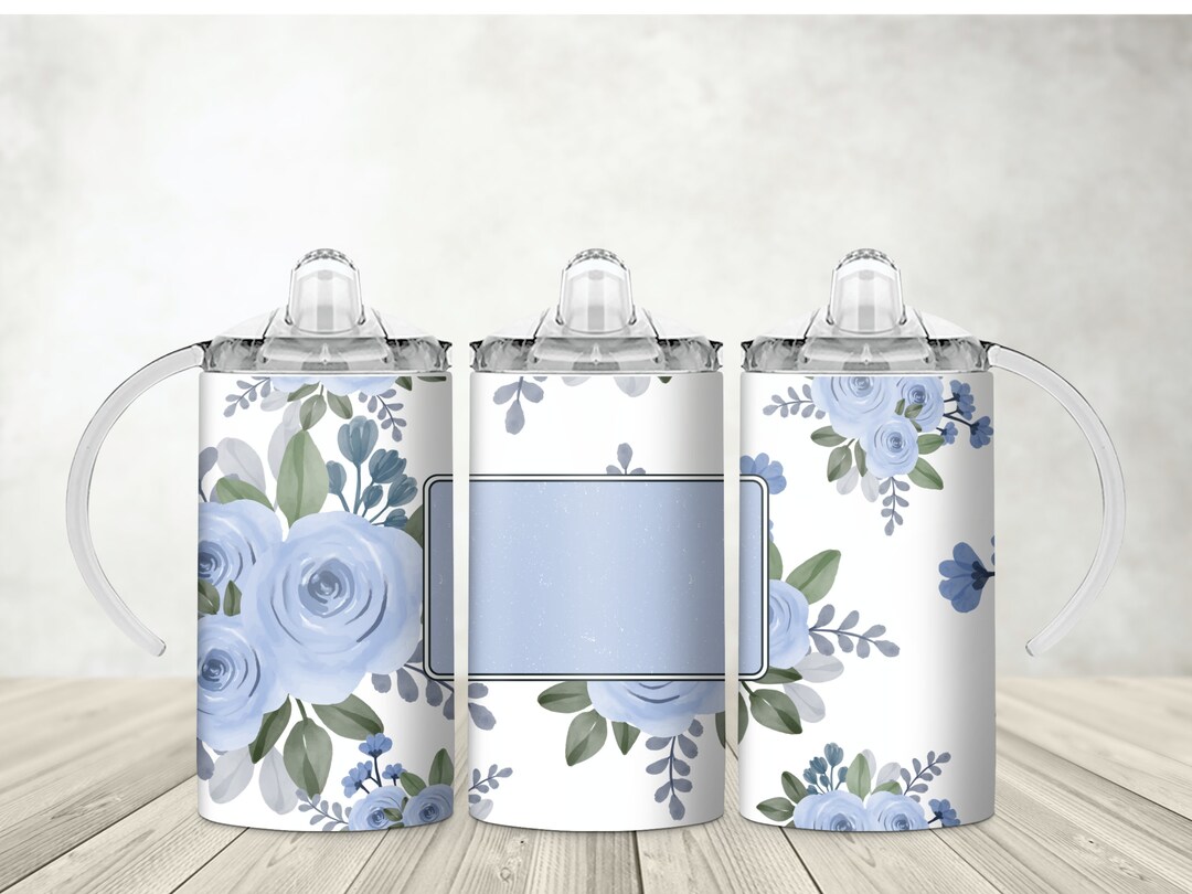 12oz Straight Sippy Cup Template Sippy Cup Template Floral Add Text ...