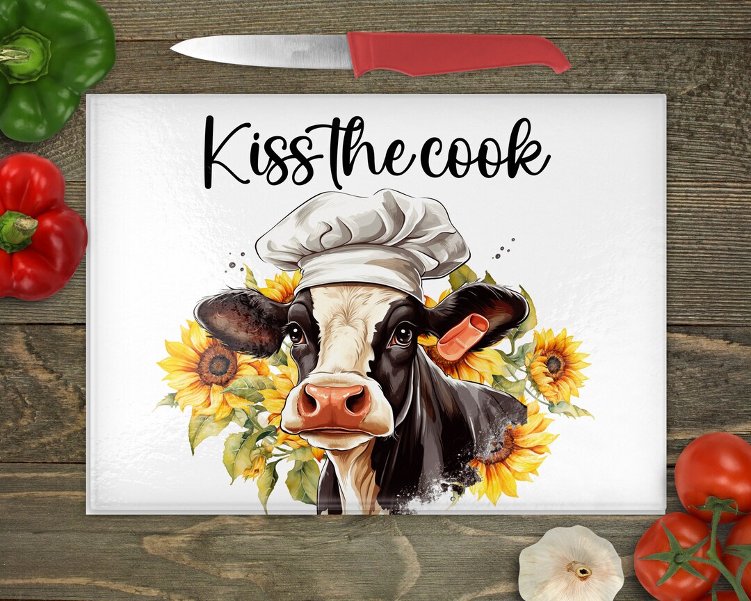 Kiss the Cook Kitchen Cutting Board Design Download, Watercolour Mixer ...