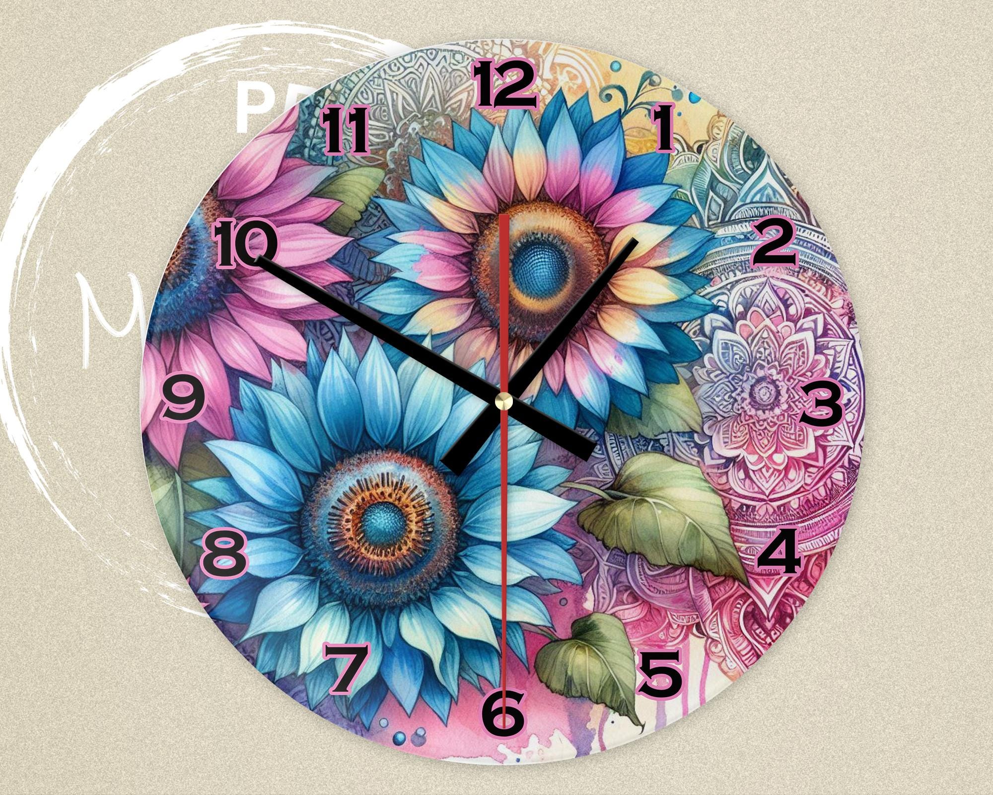 Digital Clock PNG, Sublimation Design, Printable Wall Clock ...