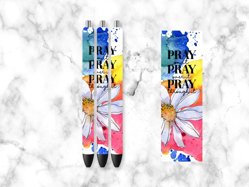 Pray Over It Religious DIY Gift Idea Notebook Journal Cover Sublimation ...