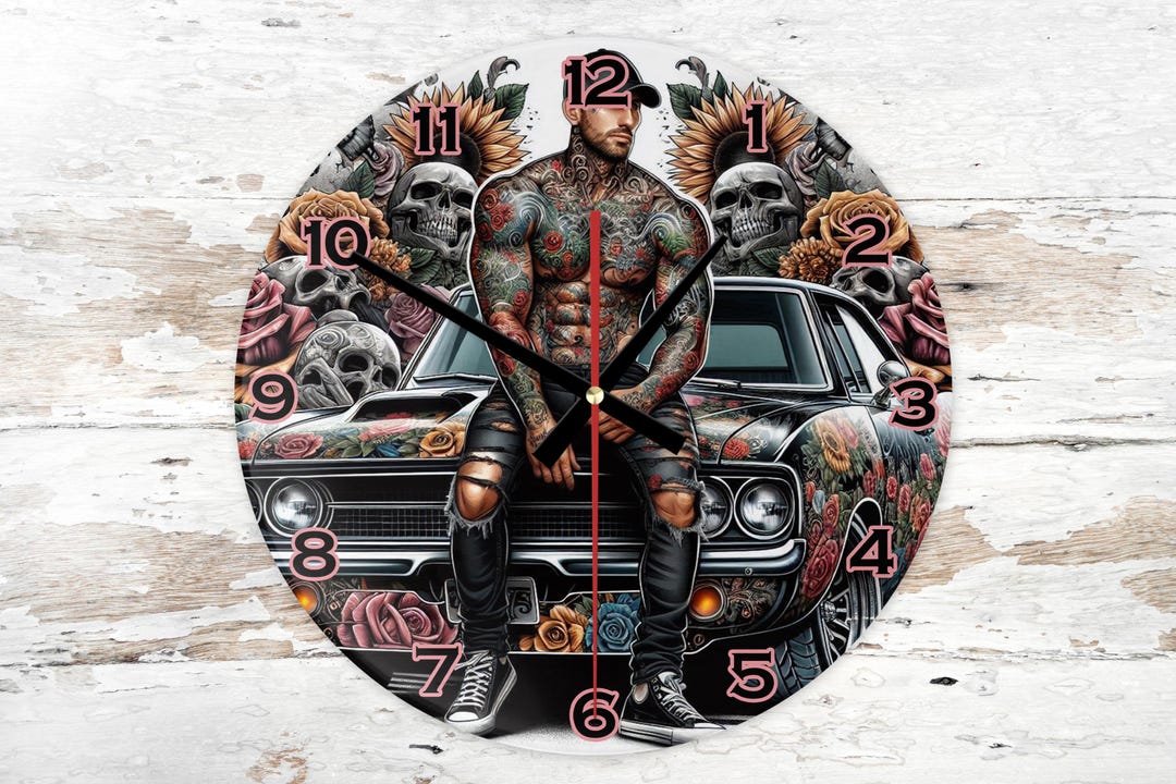 Digital Clock PNG, Sublimation Design, Printable Wall Clock ...