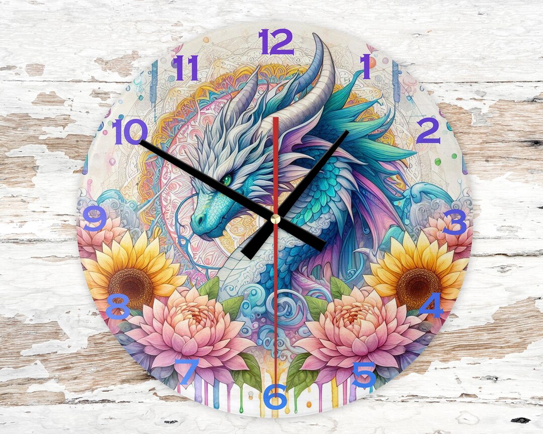 Digital Clock PNG, Sublimation Design, Printable Wall Clock ...