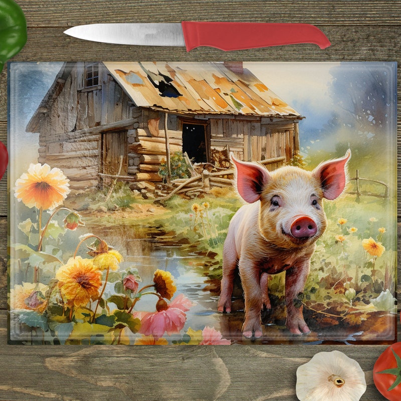 Pig Cutting Board - Etsy