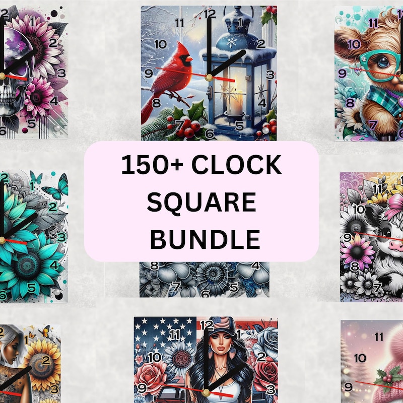 Clock With Glass Face - Etsy UK