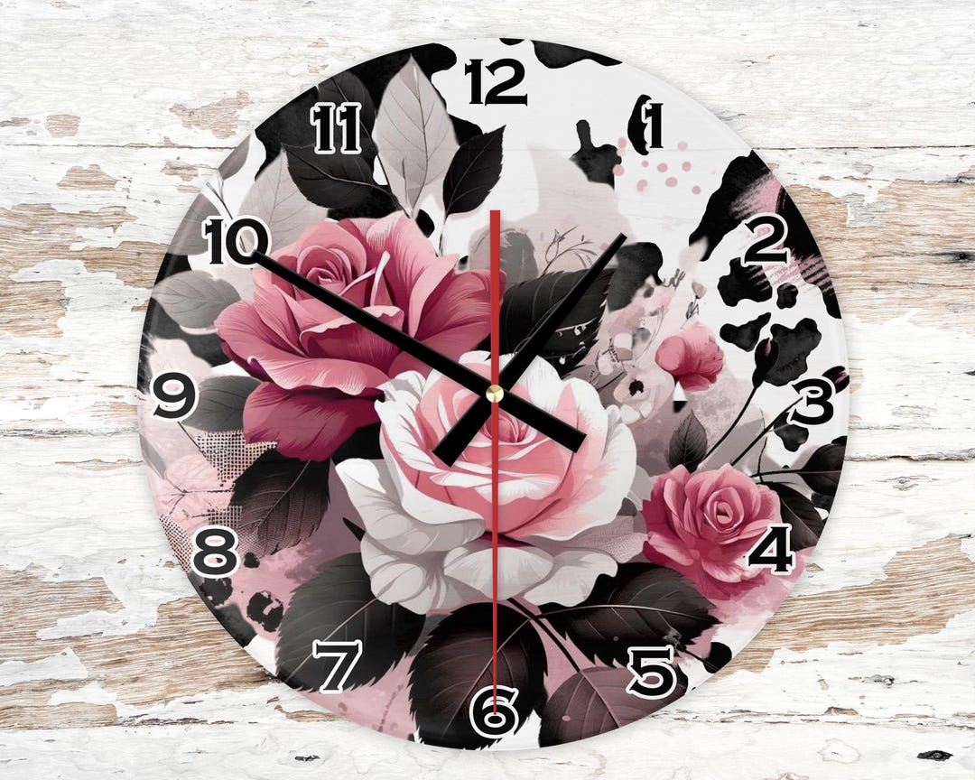 Digital Clock PNG, Sublimation Design, Printable Wall Clock ...