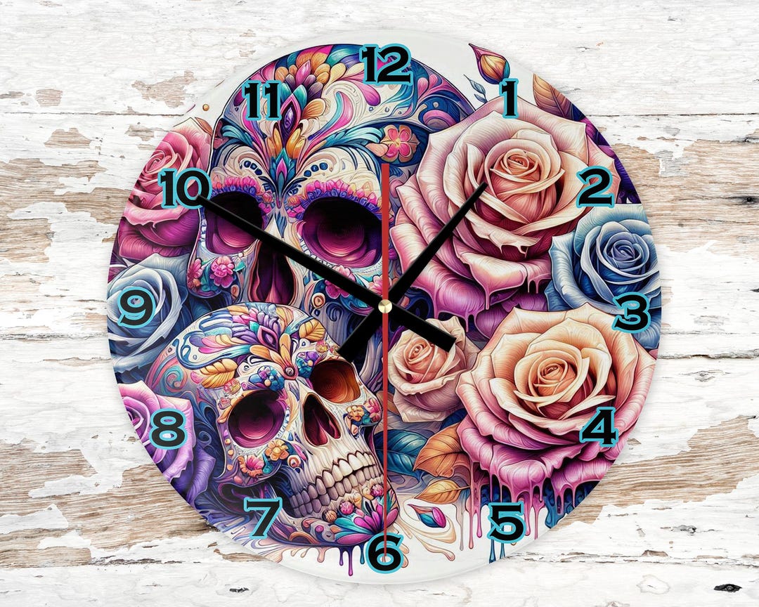Digital Clock PNG, Sublimation Design, Printable Wall Clock ...