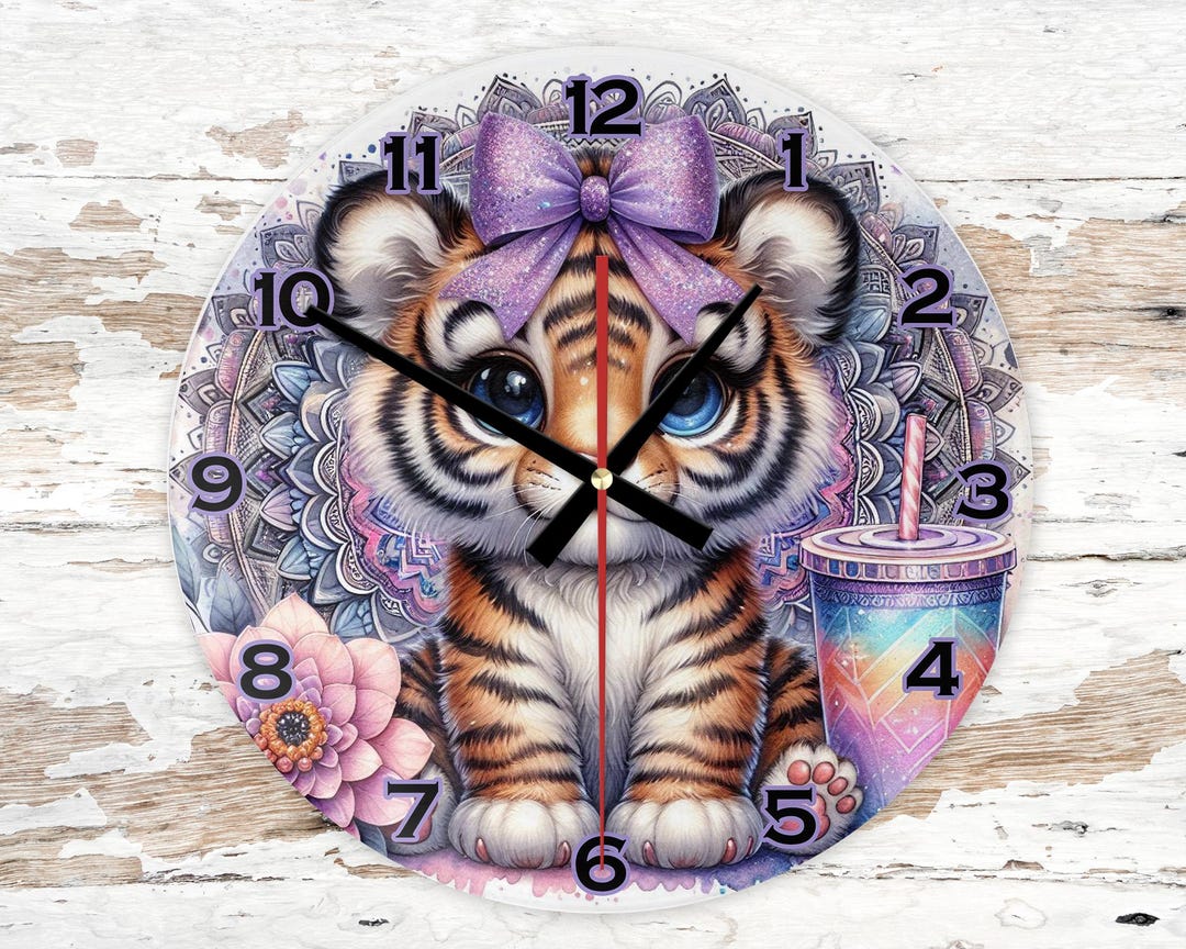 Digital Clock PNG, Sublimation Design, Printable Wall Clock ...