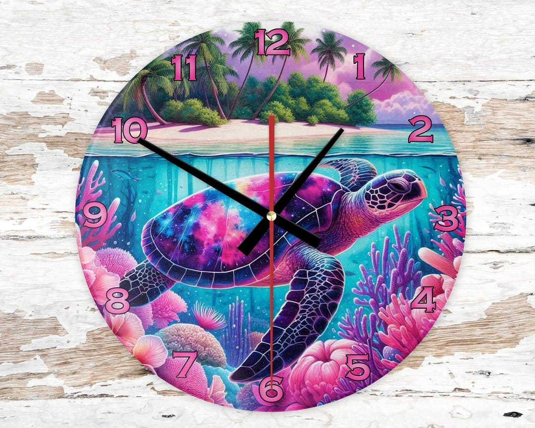 Digital Clock PNG, Sublimation Design, Printable Wall Clock ...