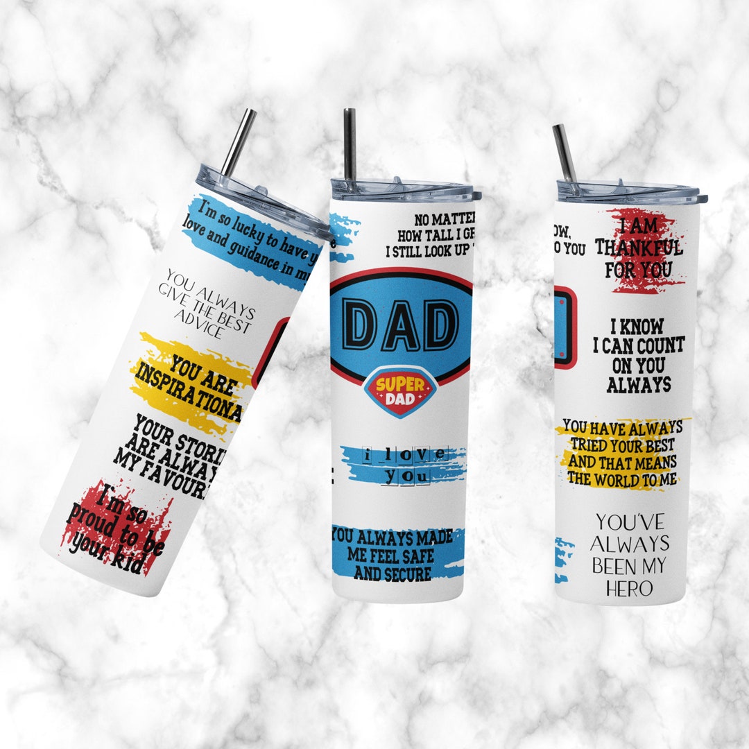Dad Father's Day Tumbler PNG, Gift for Dad Fathers Day Tumbler ...