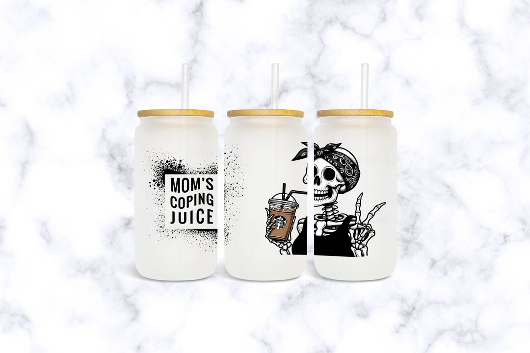 Libbey PNG, Mom's Coping Juice Libbey PNG, 16oz Libbey Glass Can Design ...