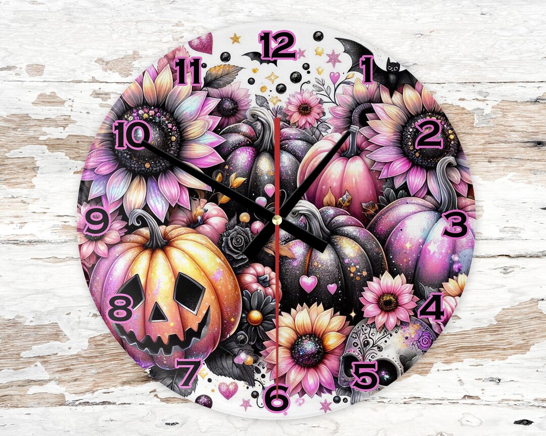 Digital Clock PNG, Sublimation Design, Printable Wall Clock ...