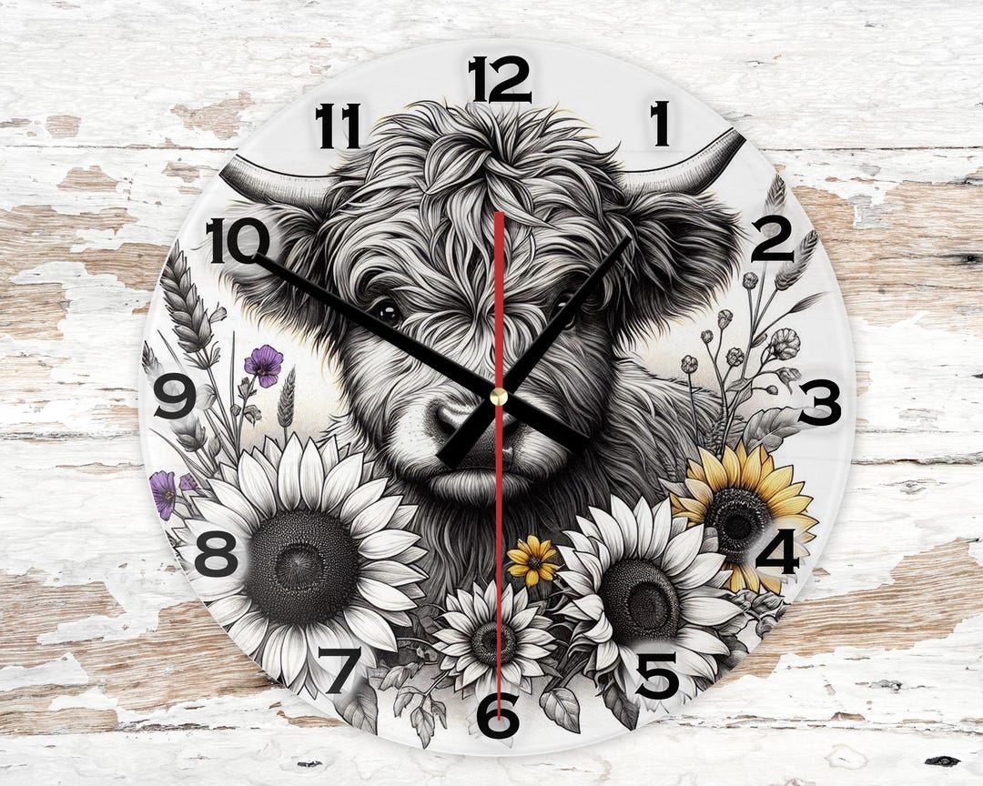 Digital Clock PNG, Sublimation Design, Printable Wall Clock ...