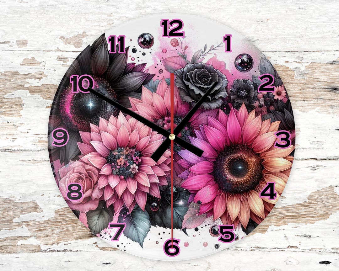 Digital Clock PNG, Sublimation Design, Printable Wall Clock ...