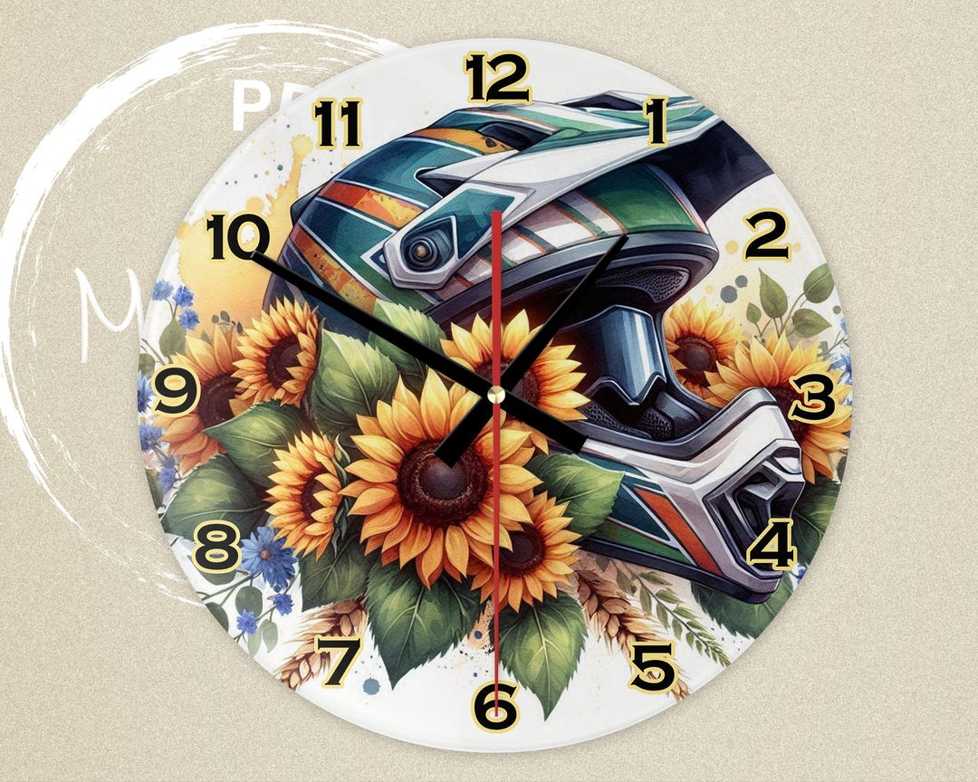 Digital Clock PNG, Sublimation Design, Printable Wall Clock ...