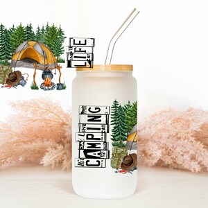 Camp Life Libbey Cup Png Sublimation Design,16oz Libbey Cup Png,camp Life Glass Can Png ...