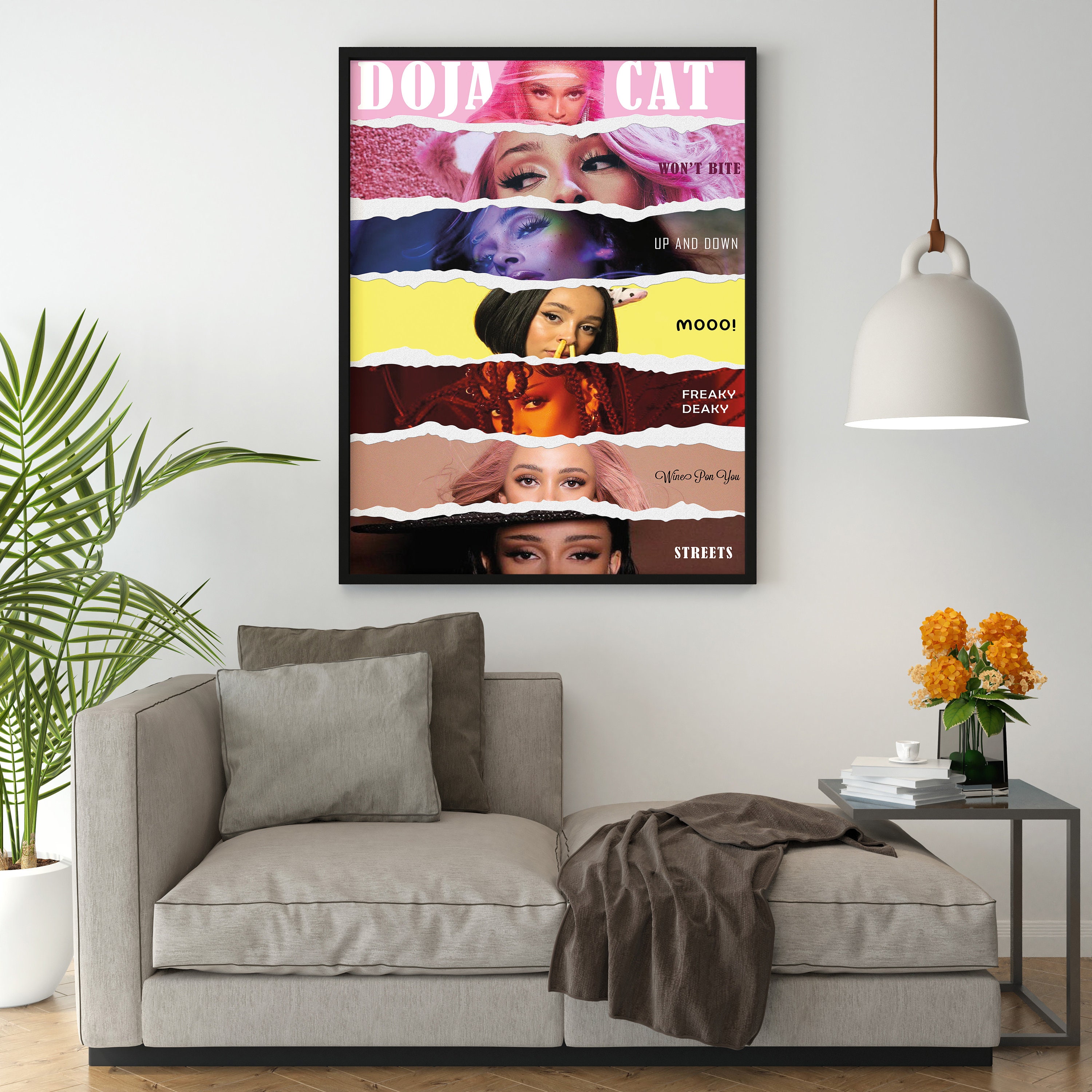 Doja Cats All Album Covers Chanteur Pop Poster