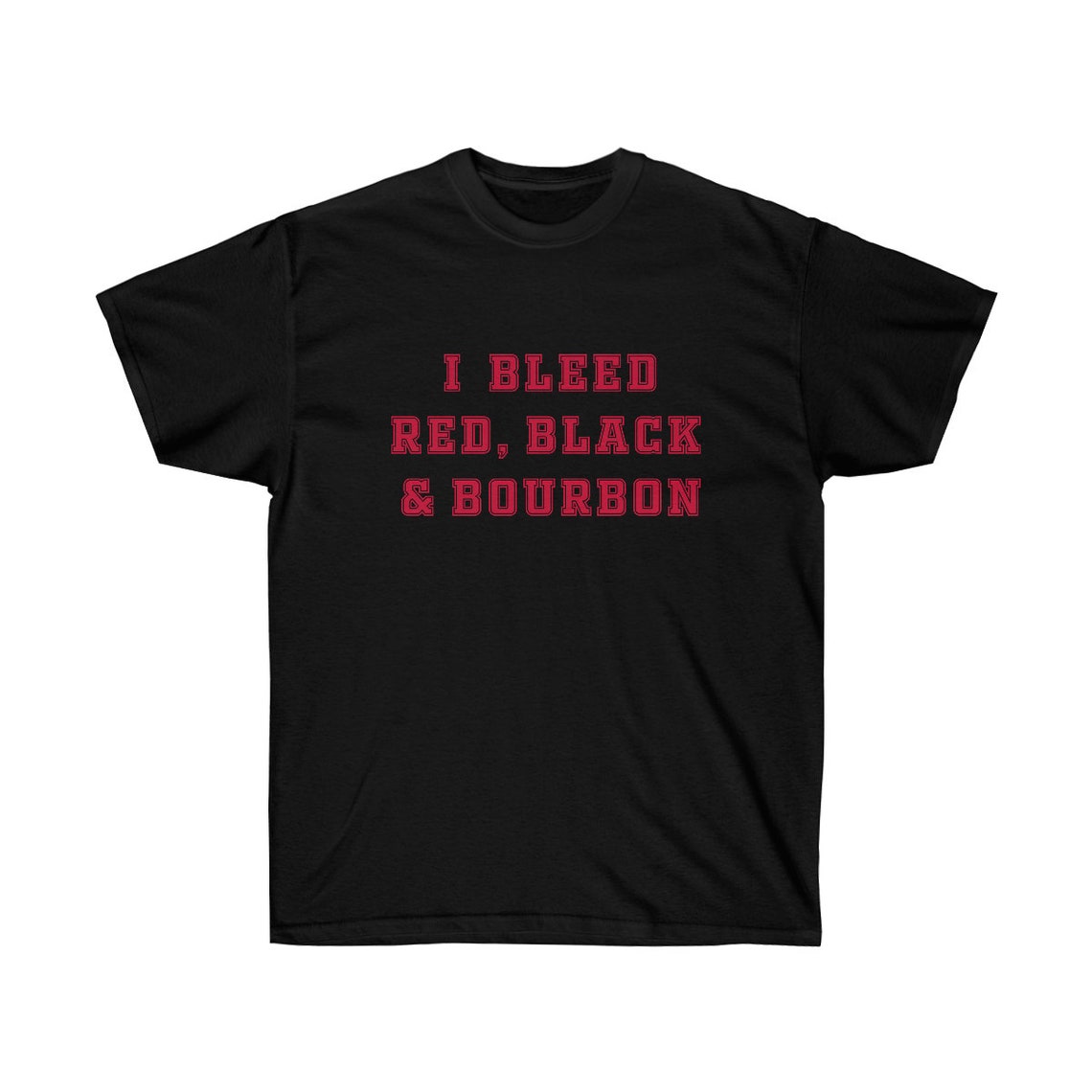 Georgia Bulldogs - I Bleed Red, Black & Bourbon - Black T-shirt - Etsy