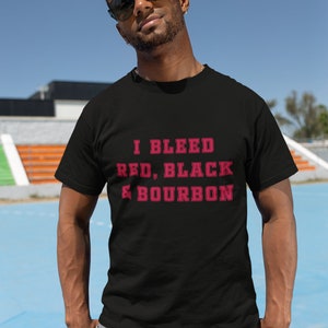 Georgia Bulldogs - I Bleed Red, Black & Bourbon - Black T-shirt - Etsy