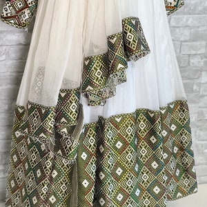 Beautiful Habeshan Dress |ethiopian Traditional Dress|eritrean Dress ...