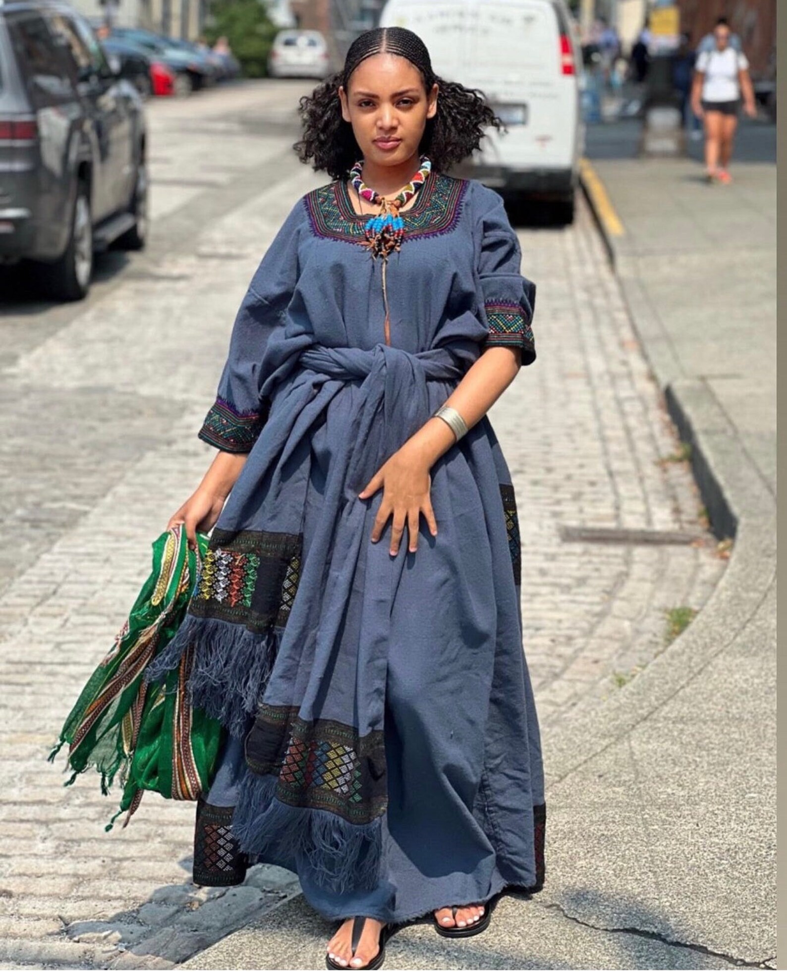 Raya Wollo Ethiopian Traditional Blue Dress ወሎ ቀሚስየሐበሻ የሐገር - Etsy