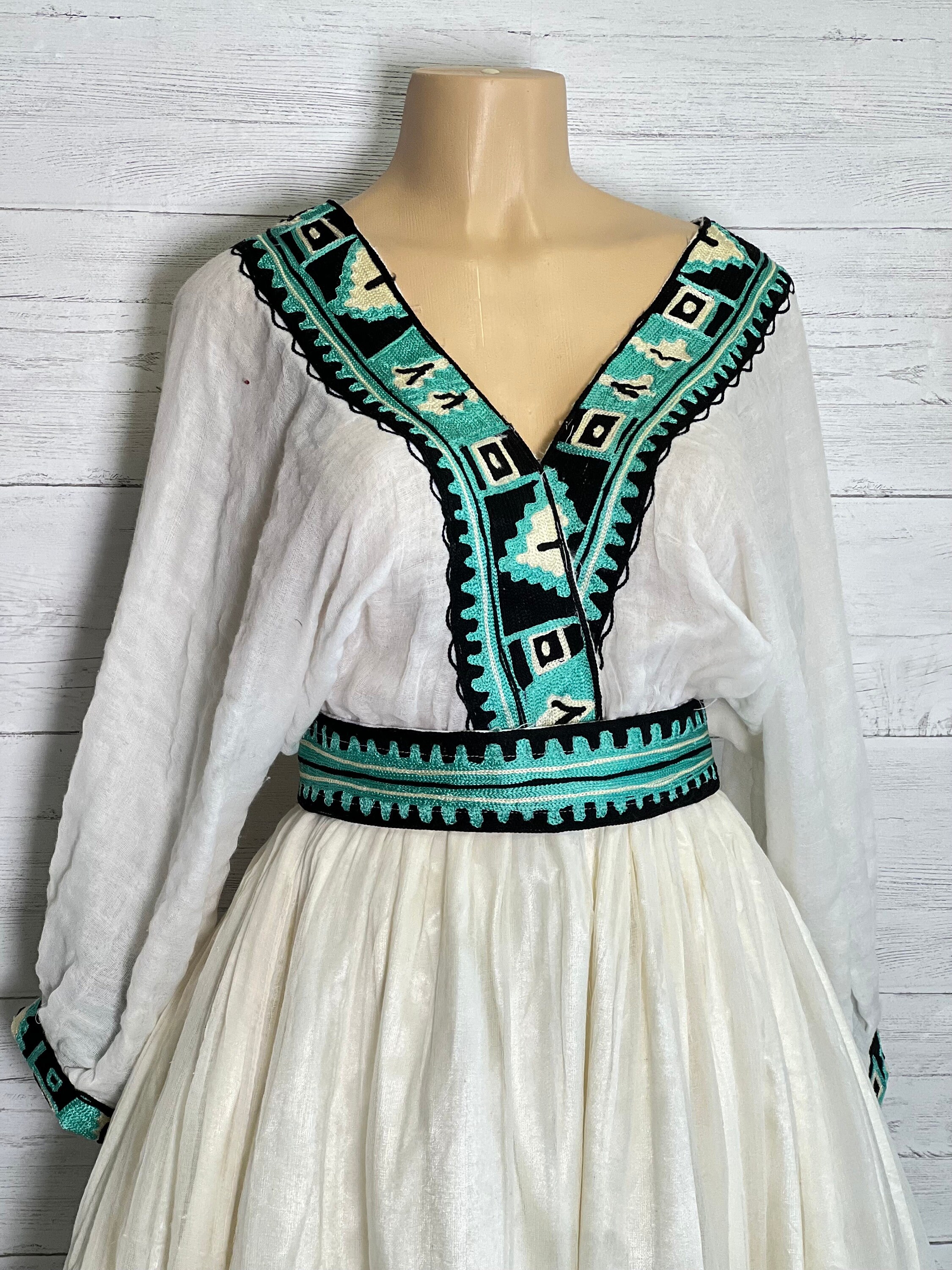 Ethiopian Traditional Dress|eritrean Dress|habesha Kemis|zuria|habesha ...