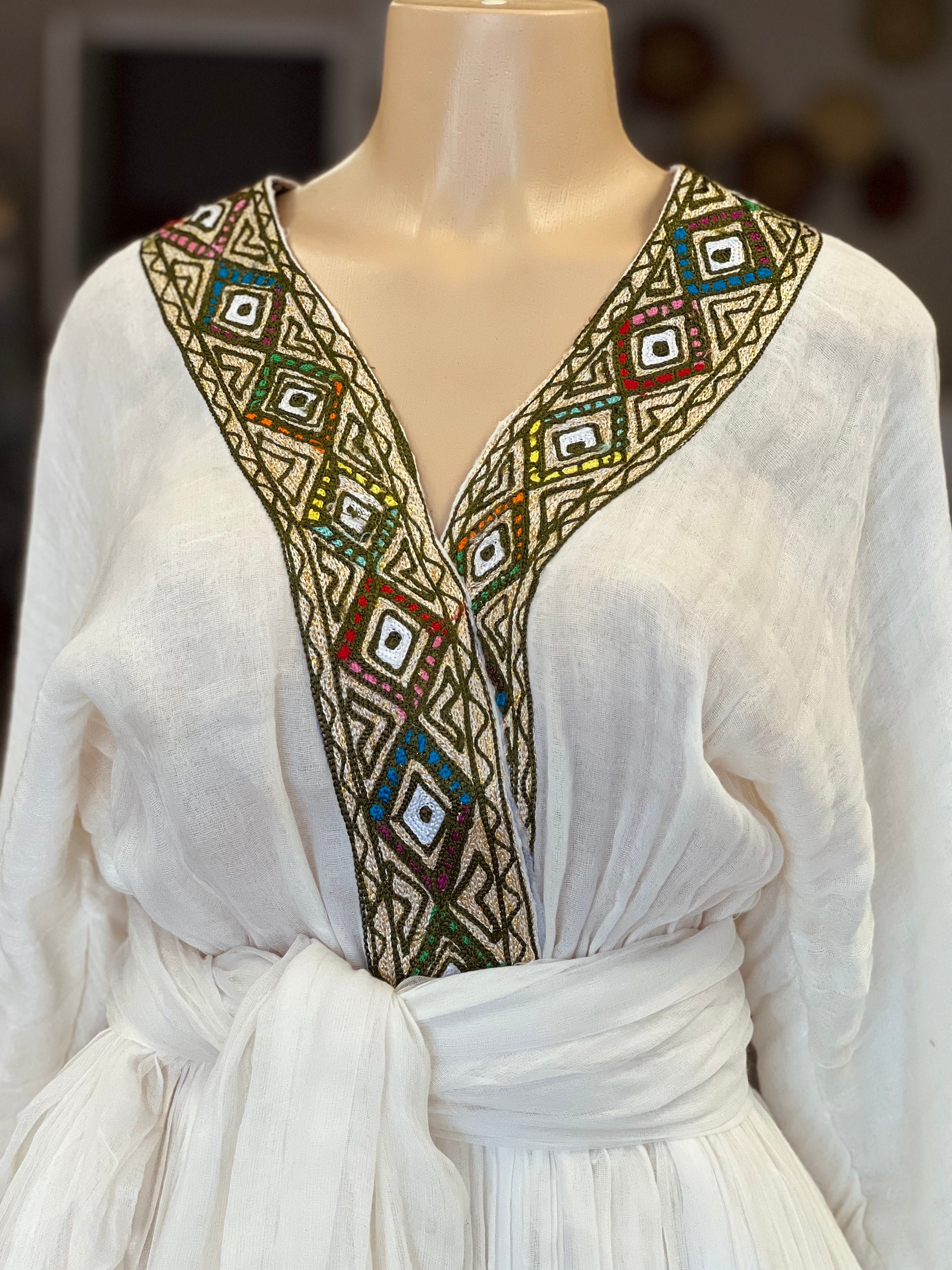 Beautiful Habeshan Dress |ethiopian Traditional Dress|eritrean Dress ...