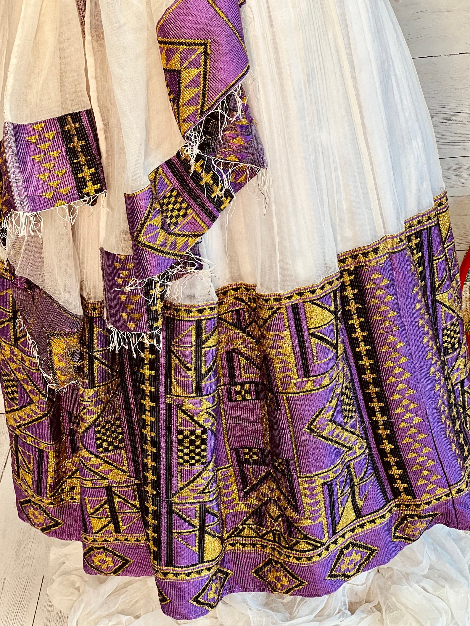 Purple Ethiopian Dress Eritrean Dress Traditiona Dress Kamis Habsha ...