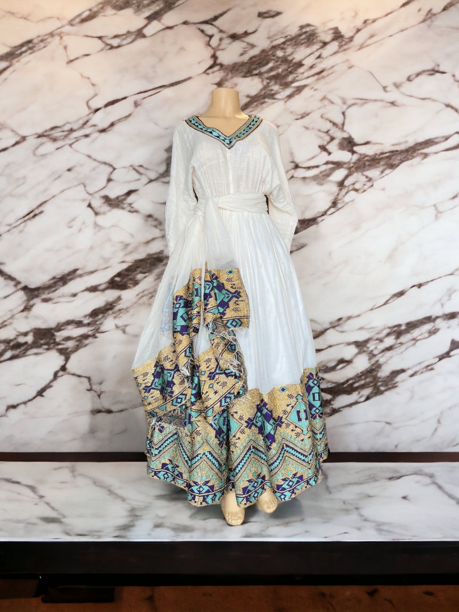 Beautiful Habeshan Dress |ethiopian Traditional Dress|eritrean Dress ...