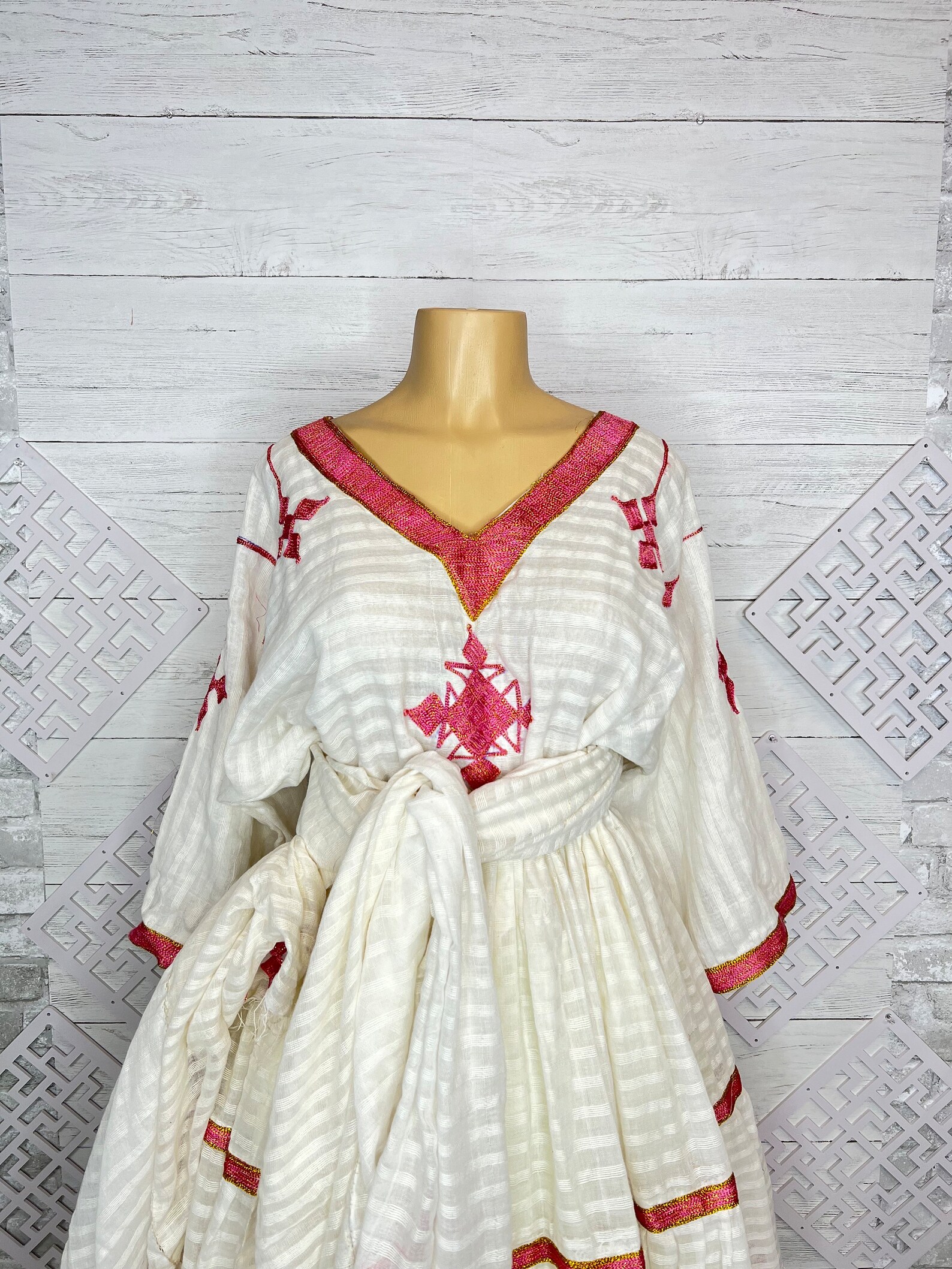 Light Pink Elegant Habeshan Dress |ethiopian Traditional Dress|eritrean ...