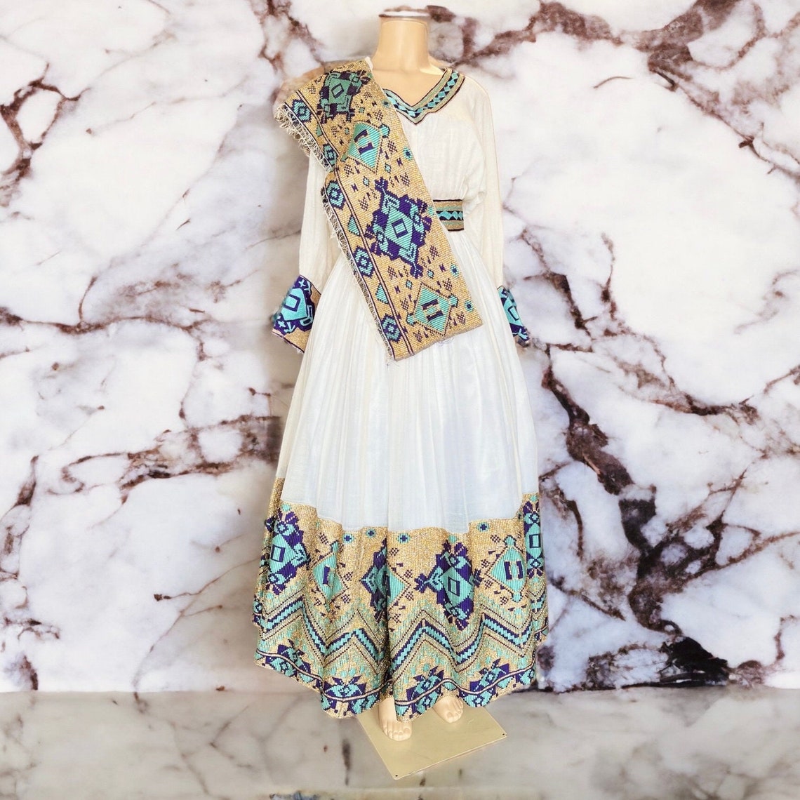 Beautiful Habeshan Dress |ethiopian Traditional Dress|eritrean Dress ...