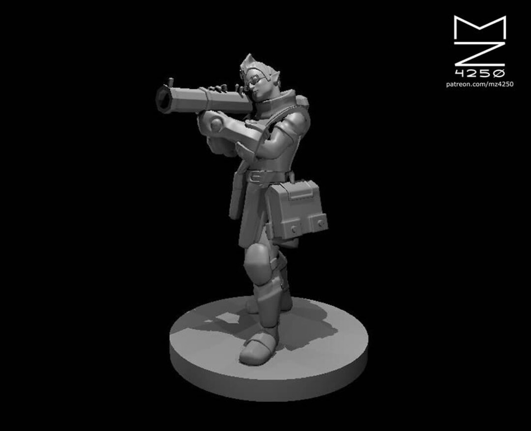 Male Elf Artificer With Shoulder Cannon | DND | Pathfinder | TTRPG - Etsy
