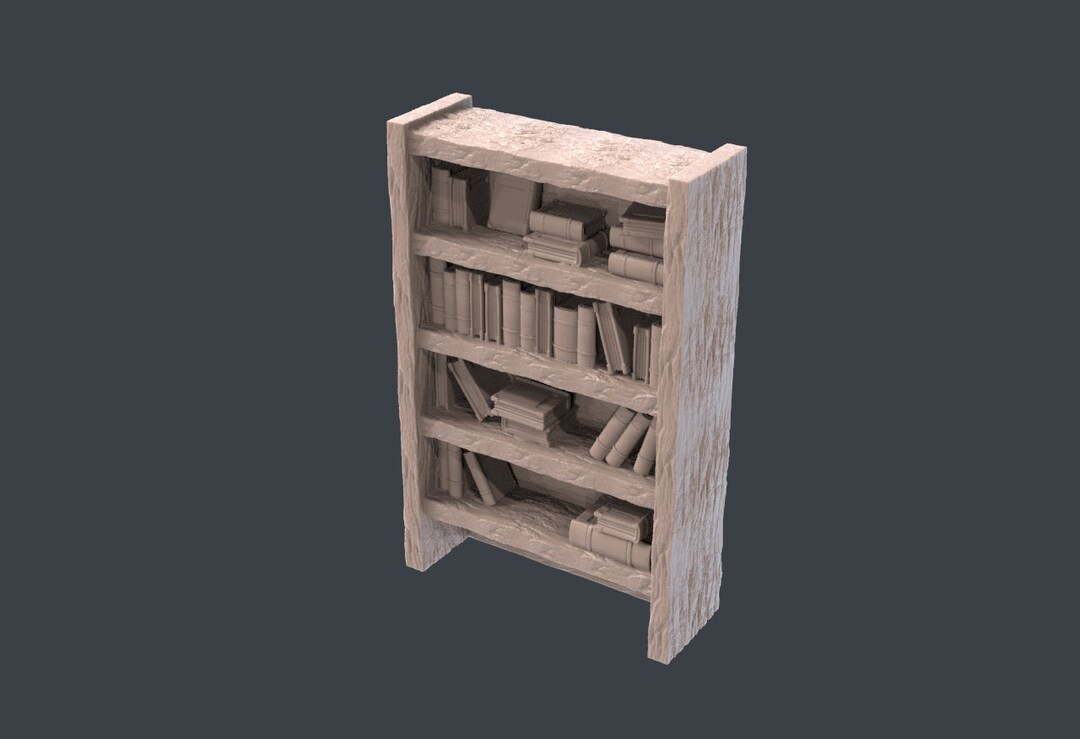 Bookcase With Books | DND | Pathfinder | TTRPG - Etsy