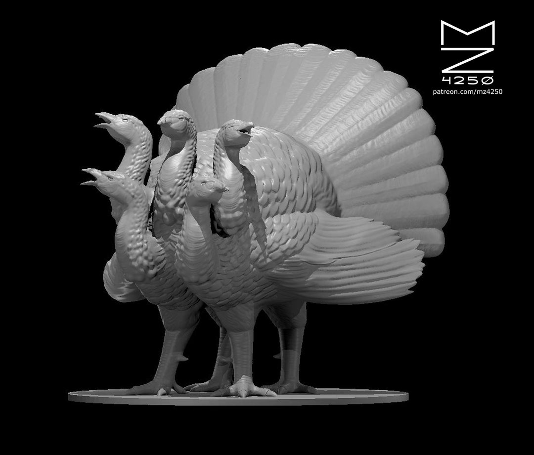 Turkey Hydra DND Pathfinder TTRPG - Etsy