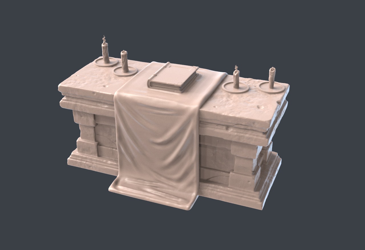 Cathedral Alter DND Pathfinder TTRPG - Etsy
