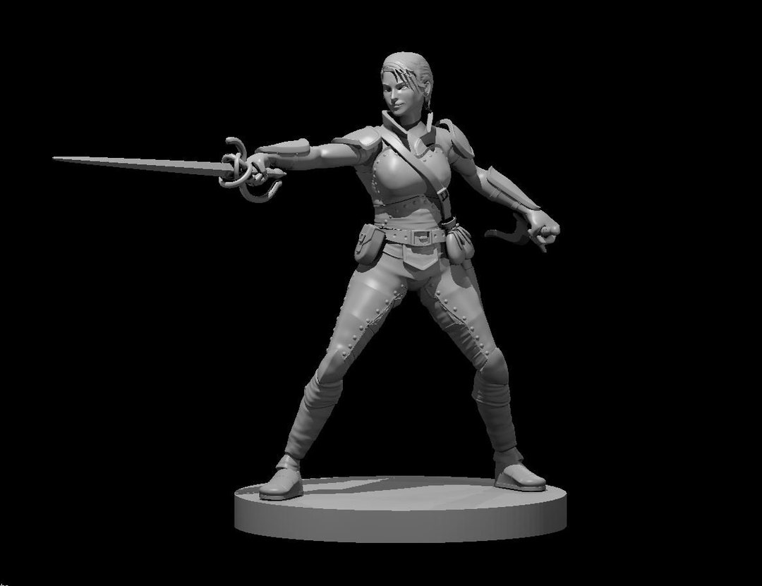 Human Female Swashbuckler | DND | Pathfinder | TTRPG - Etsy