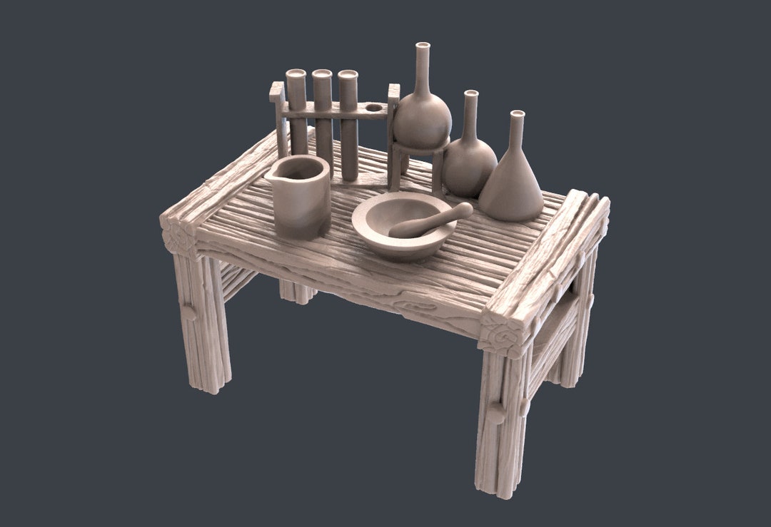 Alchemy Table Short (vials V3) | DND | Pathfinder | TTRPG - Etsy